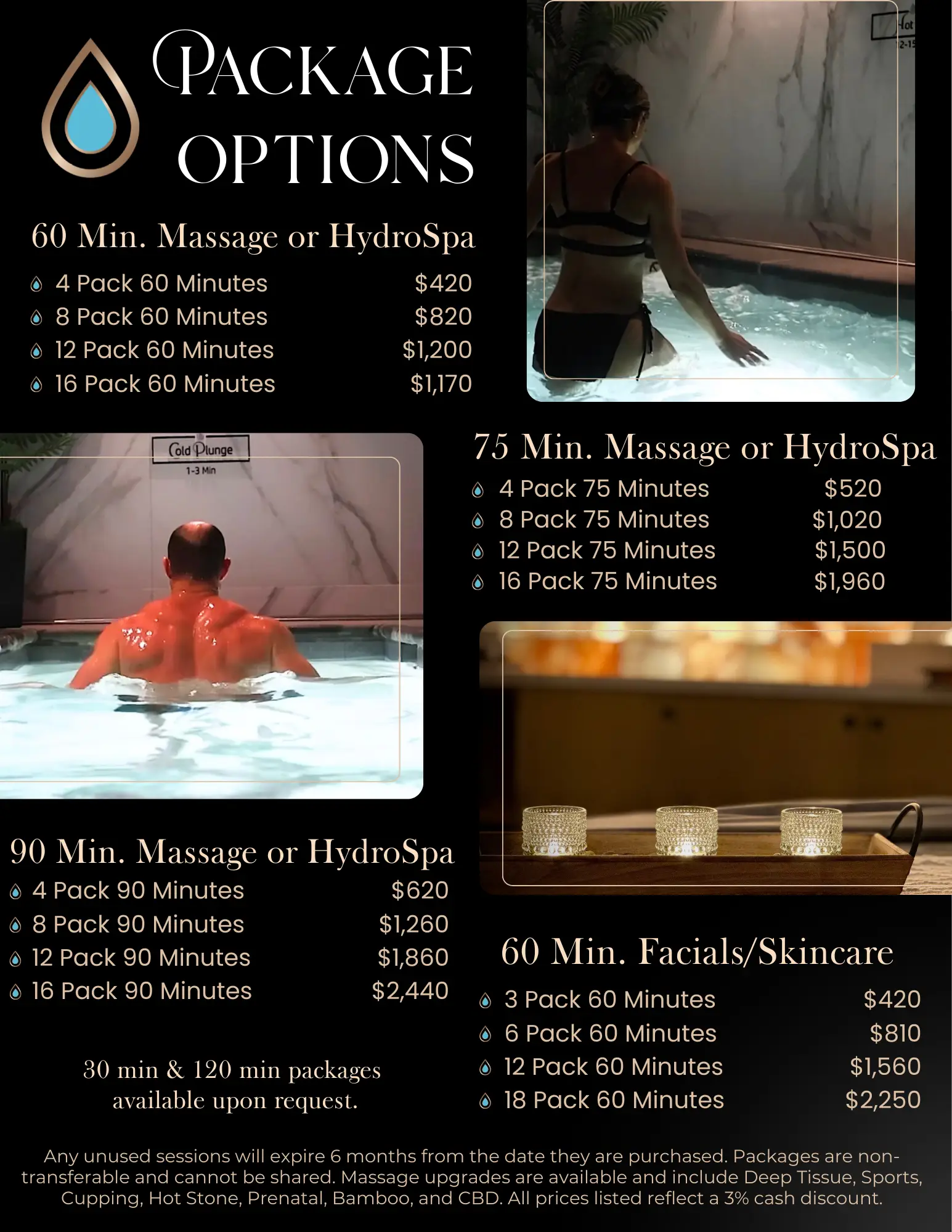 Packages and Membership | Immerse HydroSpa and Massage | CT's ONLY ...